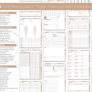 All in One 2025 Life Planner Remarkable Agenda 2025 Remarkable Template ...