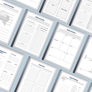 The Ultimate Brain Dump Journal Remarkable 2 Template Hyperlinked ...