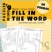 Word Fill in Puzzle Remarkable Templates Remarkable 2 Puzzles RM2 ...