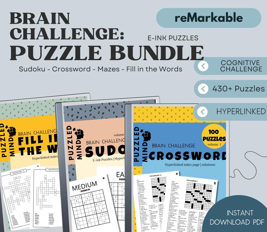 Varia Puzzle Bundle Remarkable Templates Remarkable 2 Puzzles RM2 ...