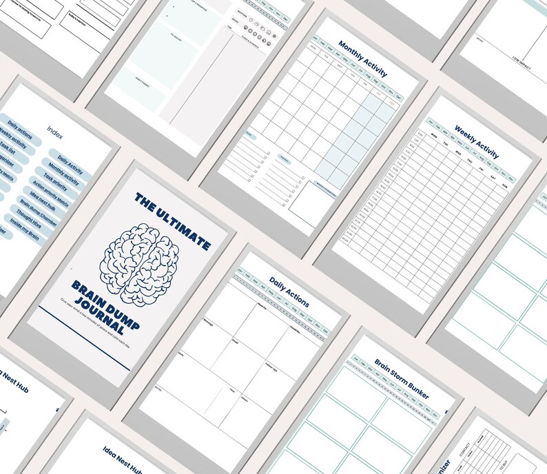 Brain Dump Journal for Remarkable Move Devices Remarkable Templates ...