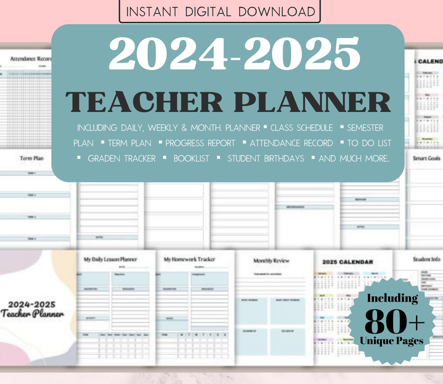 Teacher Planner 2024-2025 Classroom Planner Classroom Organisation ...