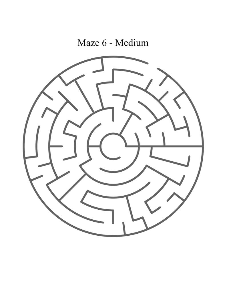 Circle Mazes Remarkable Templates Remarkable 2 Puzzles RM2 Template ...