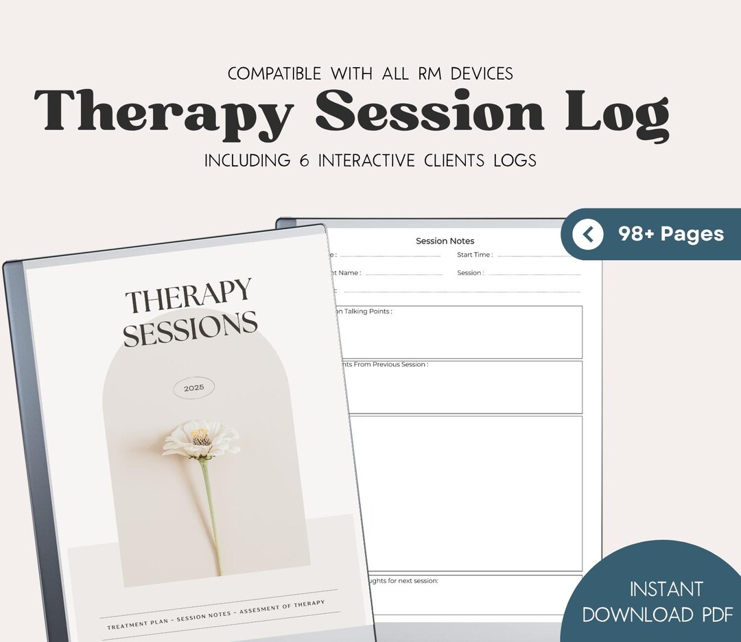 Therapy Session Log Compatible With Remarkable Template Therapy ...