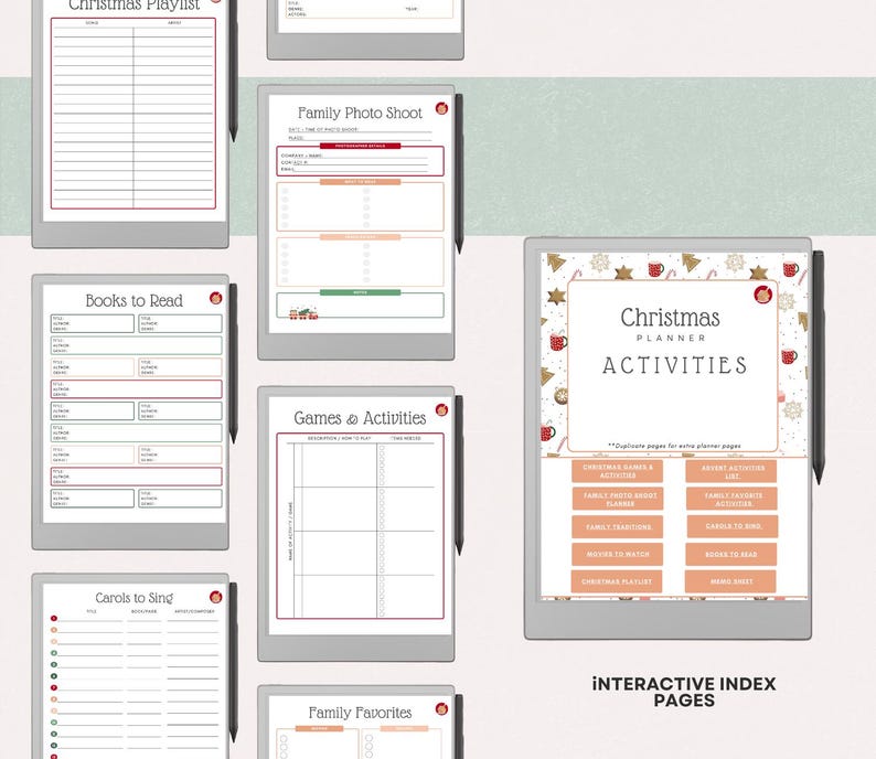 Christmas Planner 2026 Compatible With Remarkable Holiday Checklist ...