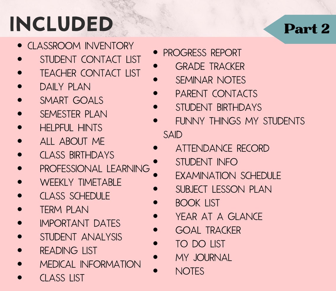 Teacher Planner 2024-2025 Classroom Planner Classroom Organisation ...