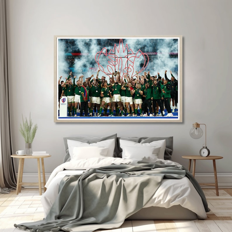 South Africa Win 2023 Rugby World Cup ART POSTER PRINT Wall Decor Gifts ...
