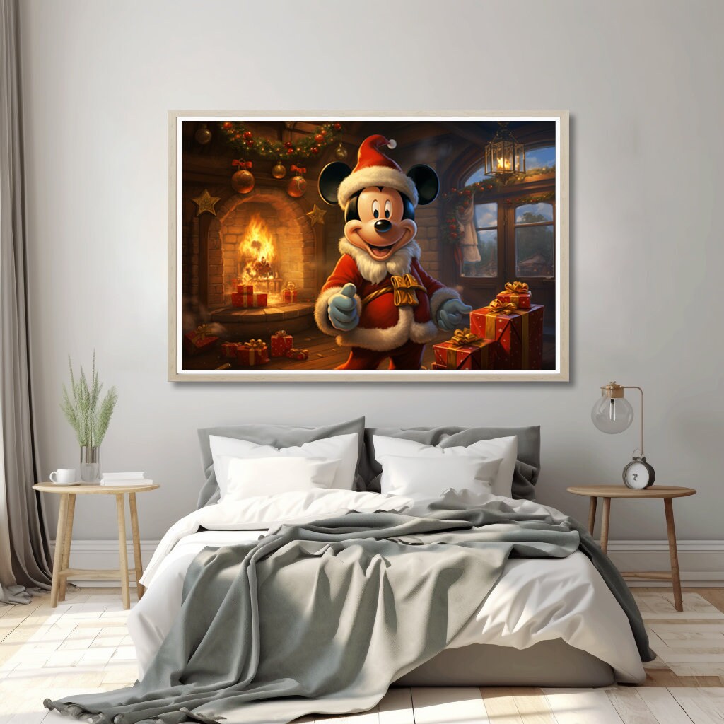 Mickey Mouse Christmas POSTER ART PRINT Decor Gifts - Etsy