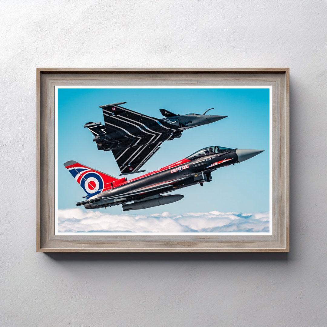 Eurofighter Typhoon Royal Air Force Memorabilia FINE ART PRINT Picture ...
