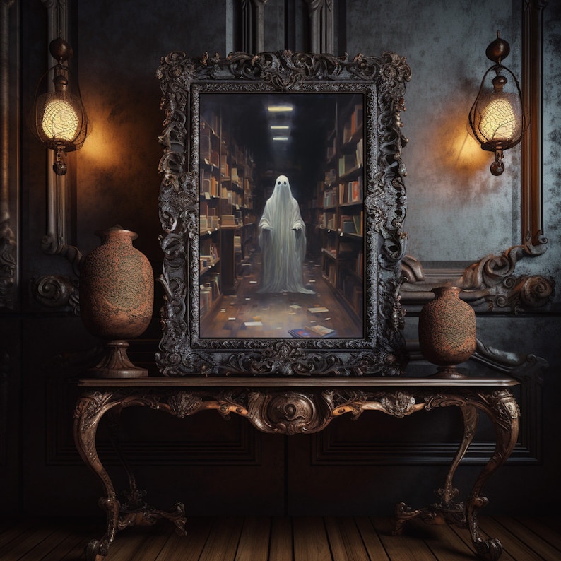 Gothic Ghost Vintage Victorian Painting ART POSTER PRINT Wall Decor ...