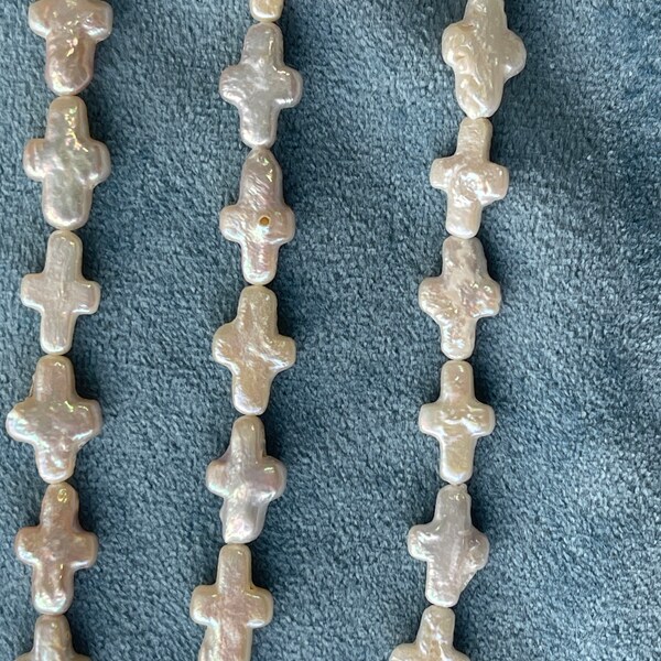 Cross With Pearls - Etsy