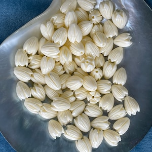 20pcs Hawaiian Pikake Beads, Hawaii Jasmine Flower Loose Beads, Island ...