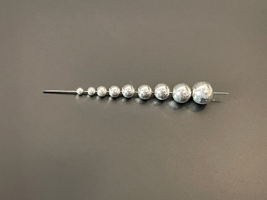 10pcs Genuine S925 Sterling Silver Beads, Real S925 Round Crimp/spacer/position Beads, 2-7mm ...