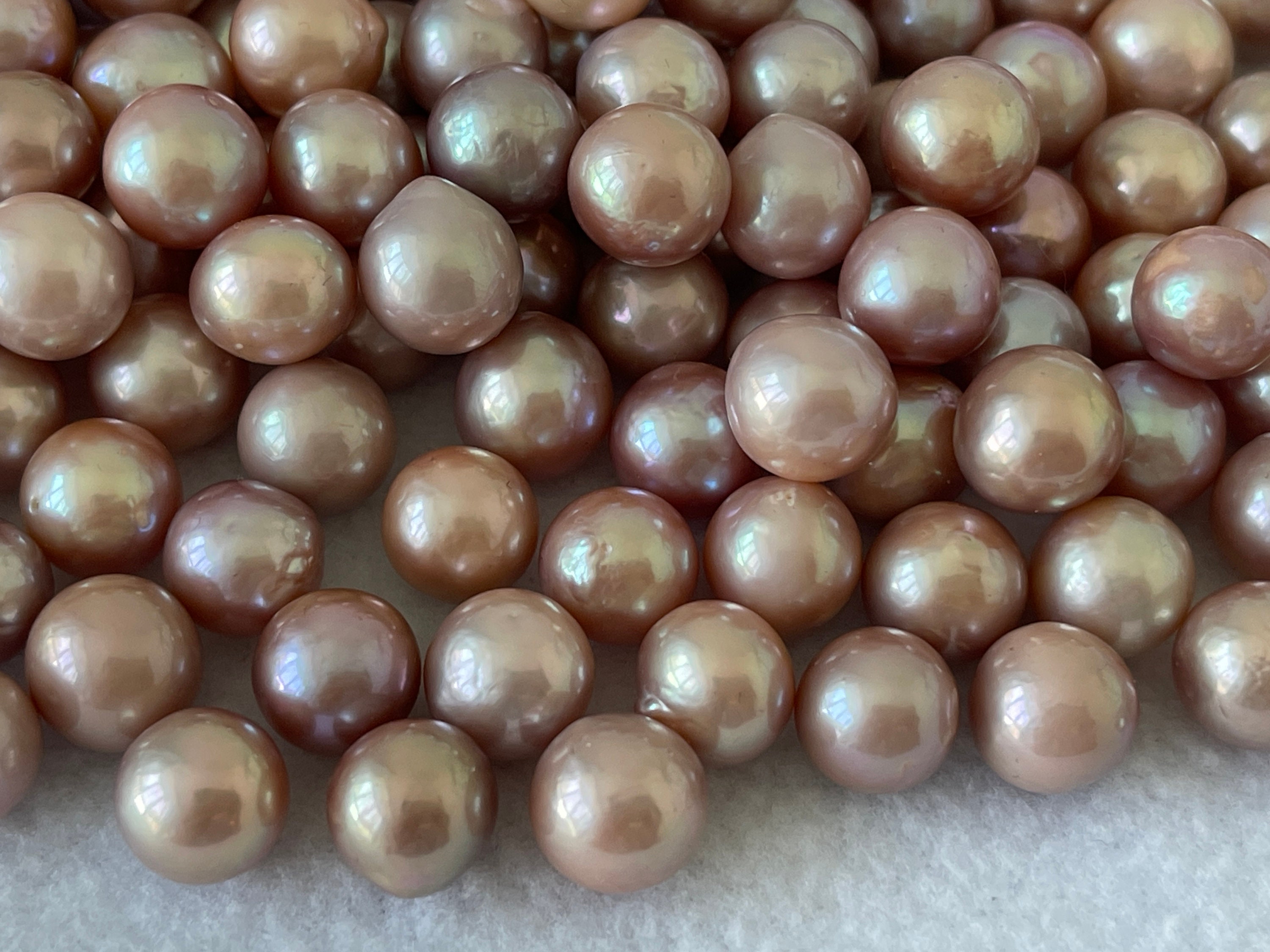 Natural Lavender Round Edison Pearl, Pearls, Fresh Water Pearls, Loose ...