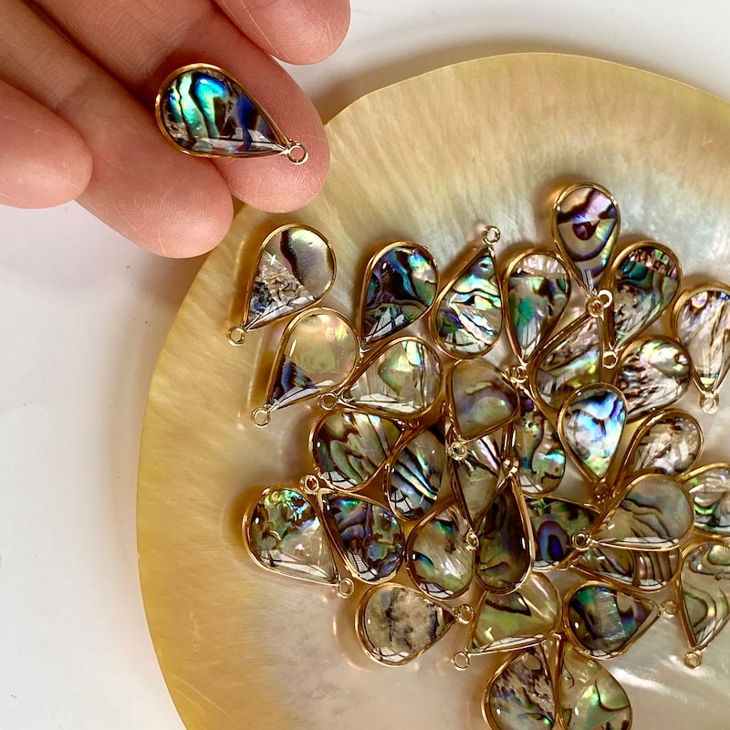 Abalone Shell Charm - Etsy