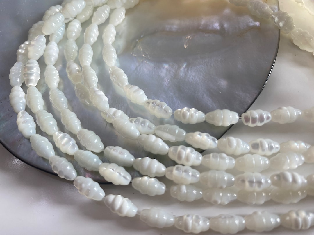 White Carving MOP Circle Rice, Mother of Pearl Rice,natural White Shell ...