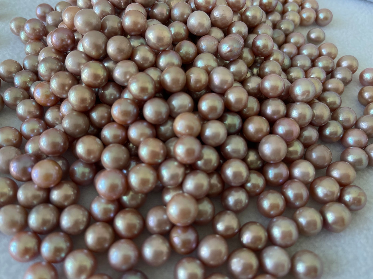 Natural Lavender Round Edison Pearl, Pearls, Fresh Water Pearls, Loose ...