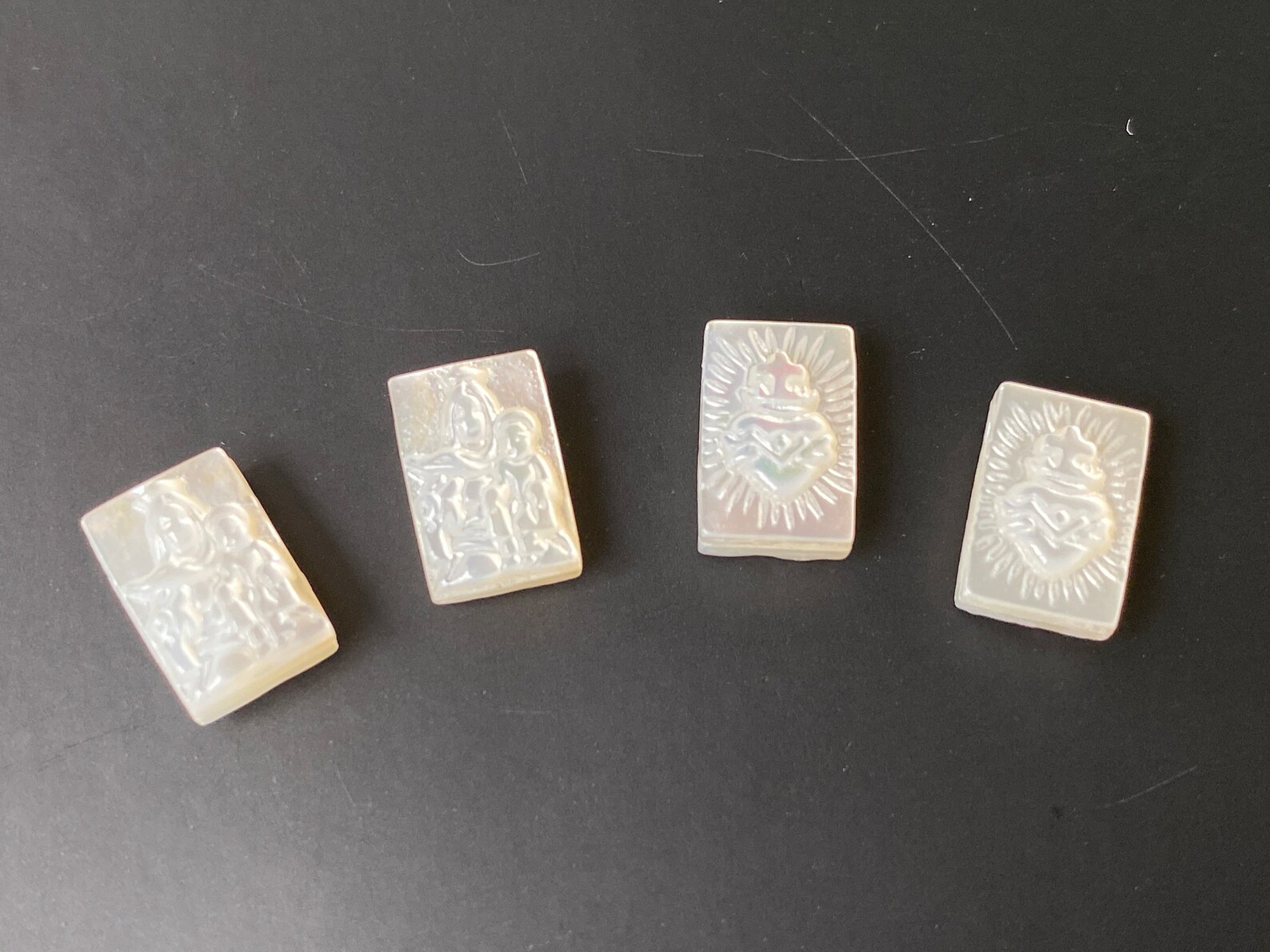 Natural Mother of Pearl Cameo Pendants, Hand Carved MOP Shell Relief ...