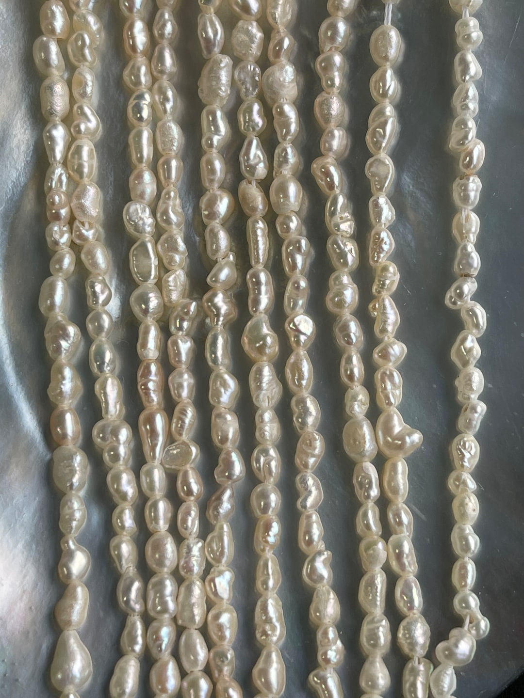 3mm Tiny Rice Pearls, Loose Mini Irregular Rice Loose Freshwater Pearls ...