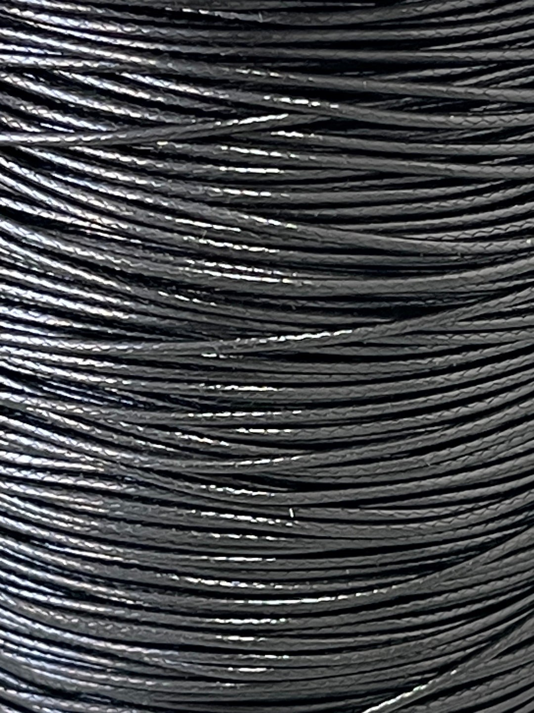 Black 0.9mm Waxed Nylon Cord E531 - Etsy