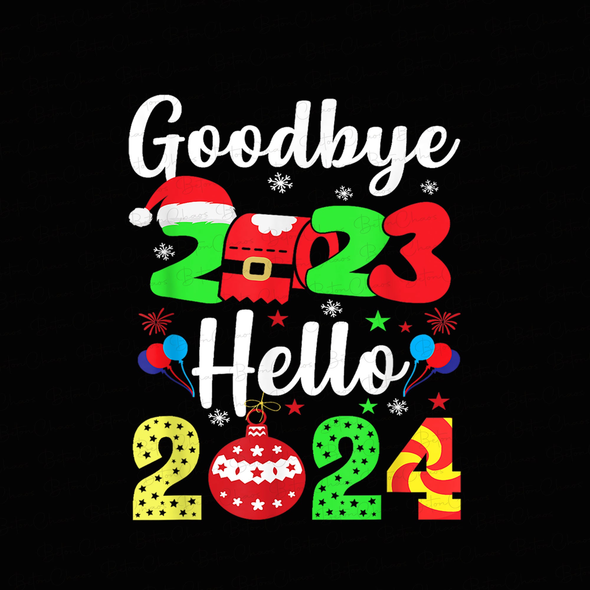Adiós 2023 Hola 2024 Navidad Png, Vocación de Navidad Png, Gorro de ...