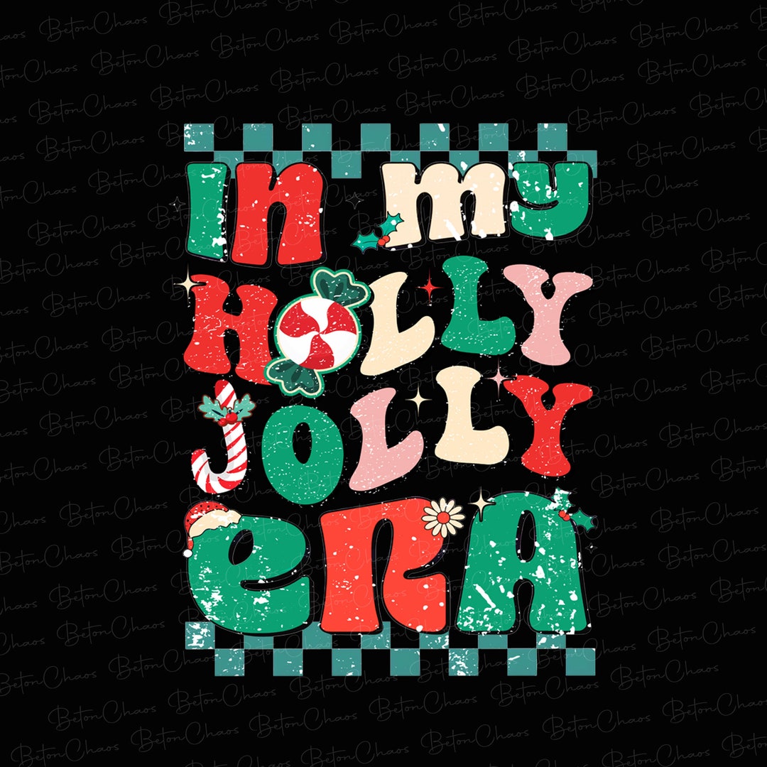 Retro in My Holly Jolly Era PNG Retro Christmas PNG Trendy - Etsy