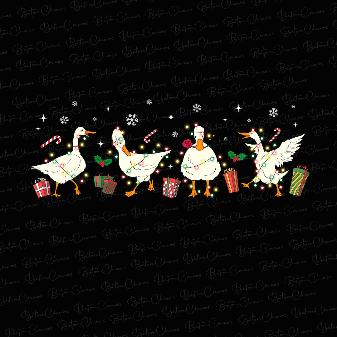 Goose Christmas PNG Merry Goosemas Png Funny Goose Xmas - Etsy