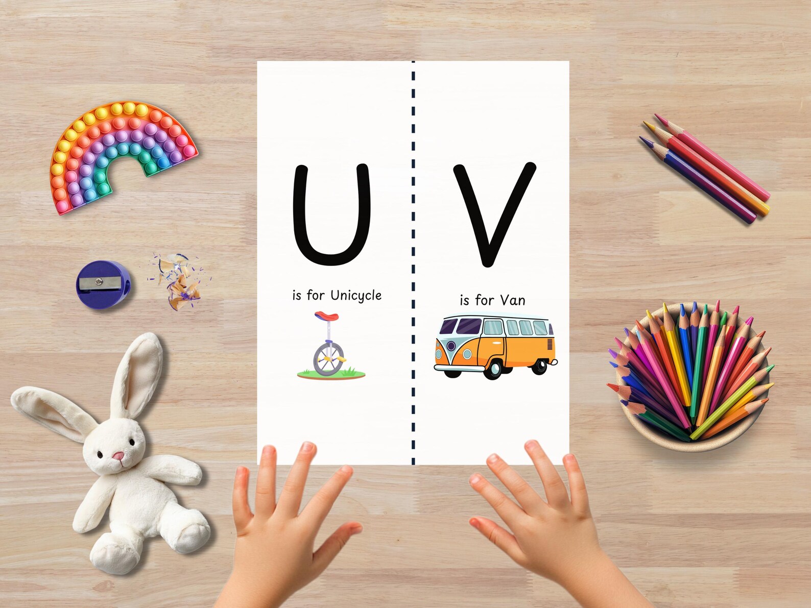 Vehicle Alphabet Flash Cards: Uppercase Letter Recognition (digital ...
