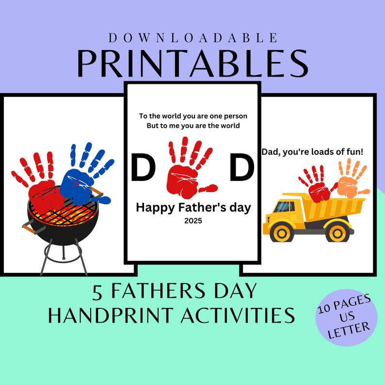 Father's Day Printable, Fathers Day Art Bundle, Fathers Day Gift ...