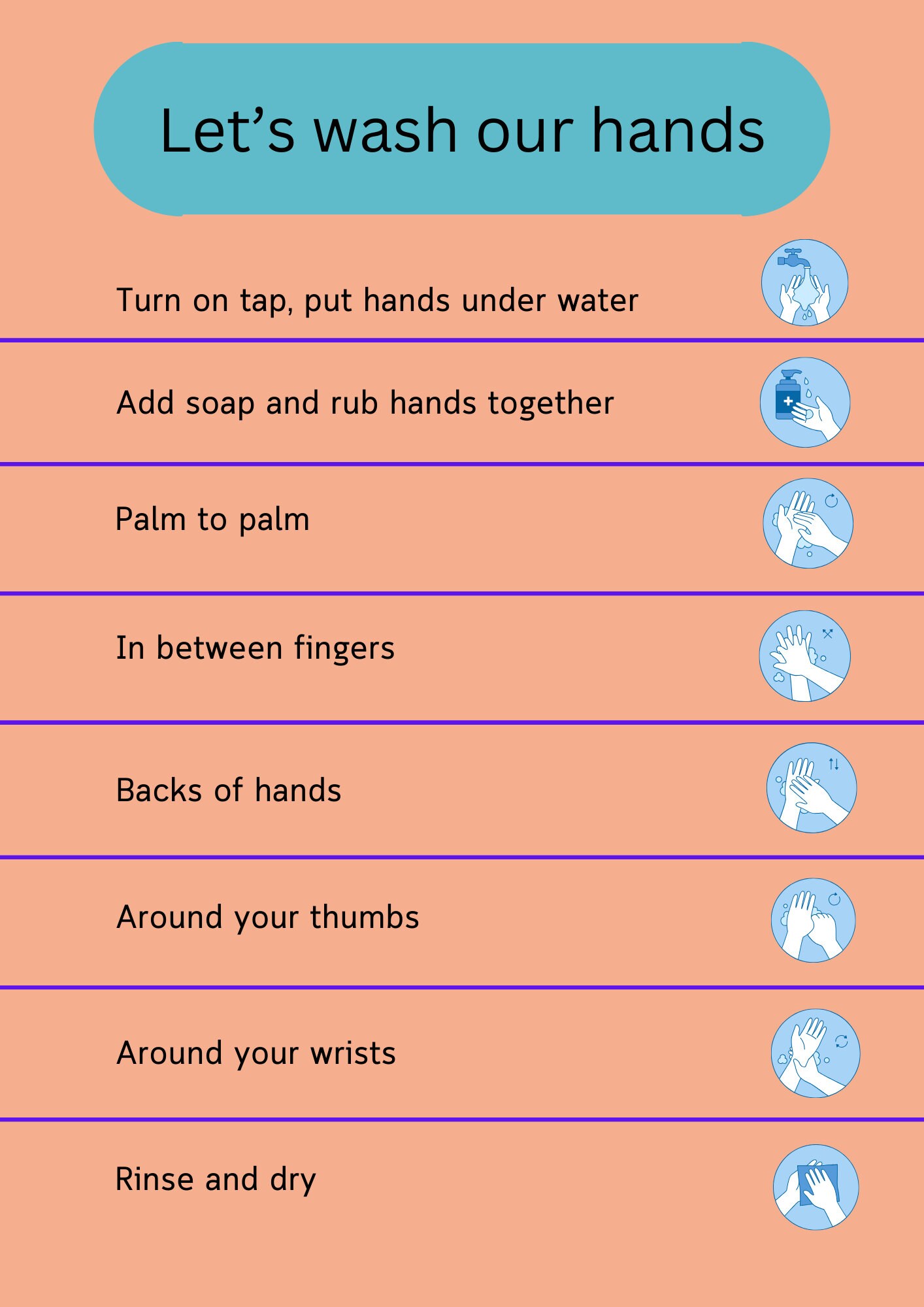 Toilet & Hand Washing Routine Chart: Visual Support (PDF Print) - Etsy