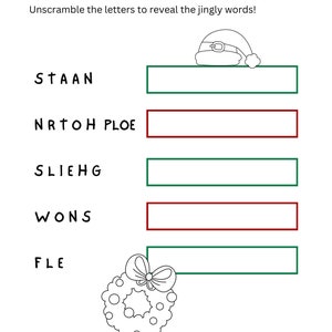 Christmas Activity Pages, Printable, Worksheets, Colouring Bundle ...