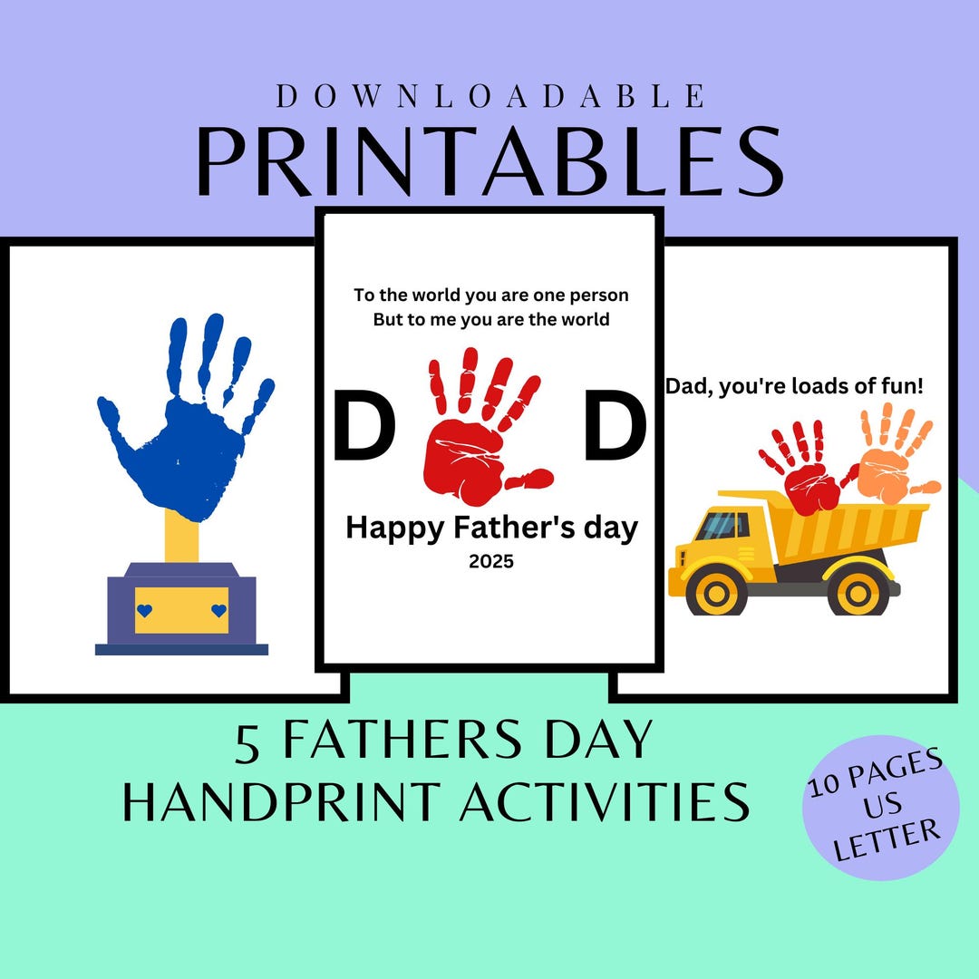 Father's Day Printable, Fathers Day Art Bundle, Fathers Day Gift ...