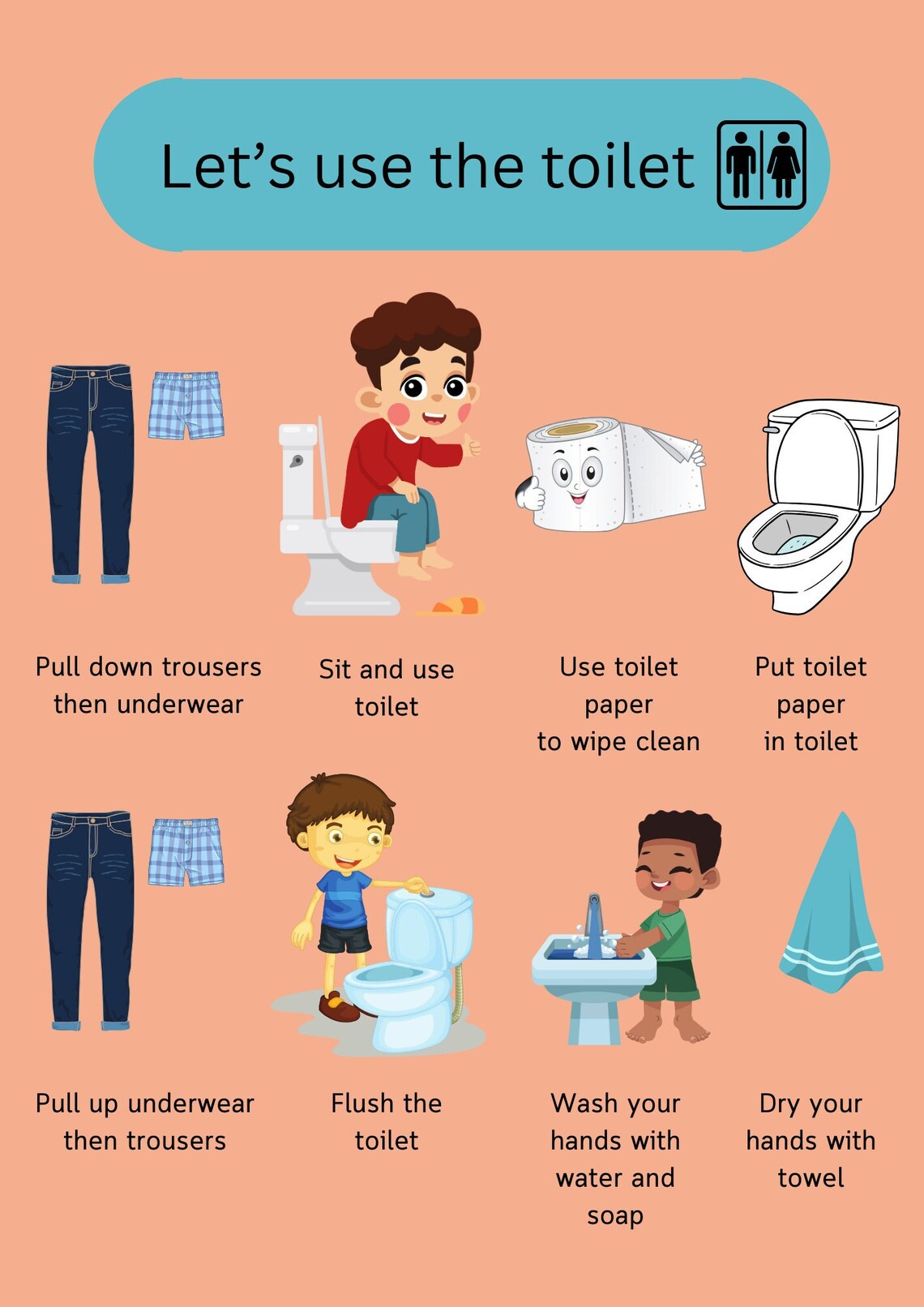 Children's Visual Support in Using the Toilet and Hand Washing ...