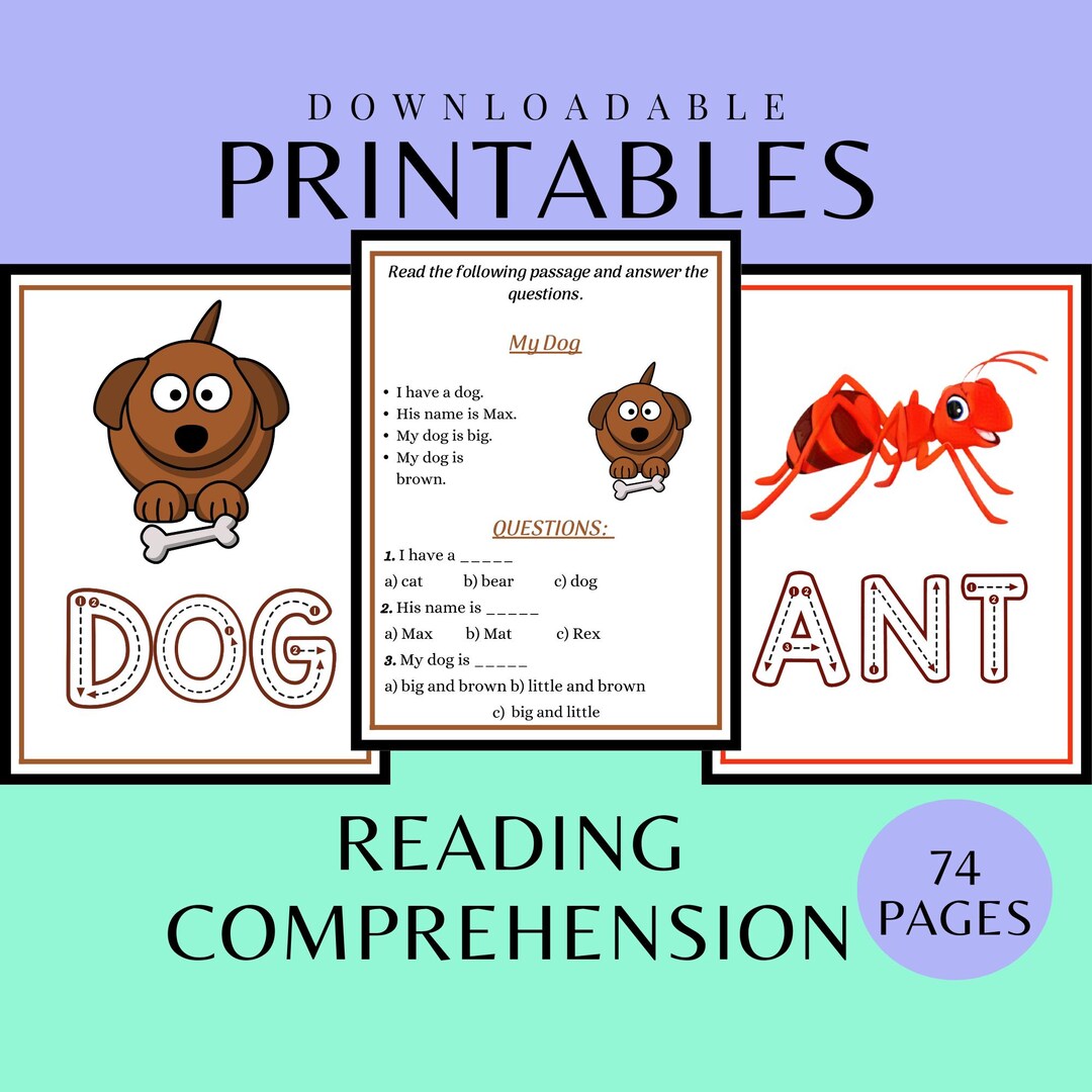 Reading Comprehension Pages, Printable, Worksheets, Writing Sheets ...