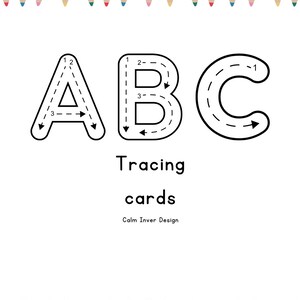 Tracing Letter Cards, Tracing Letters Worksheet, Early Education, Pre-k ...