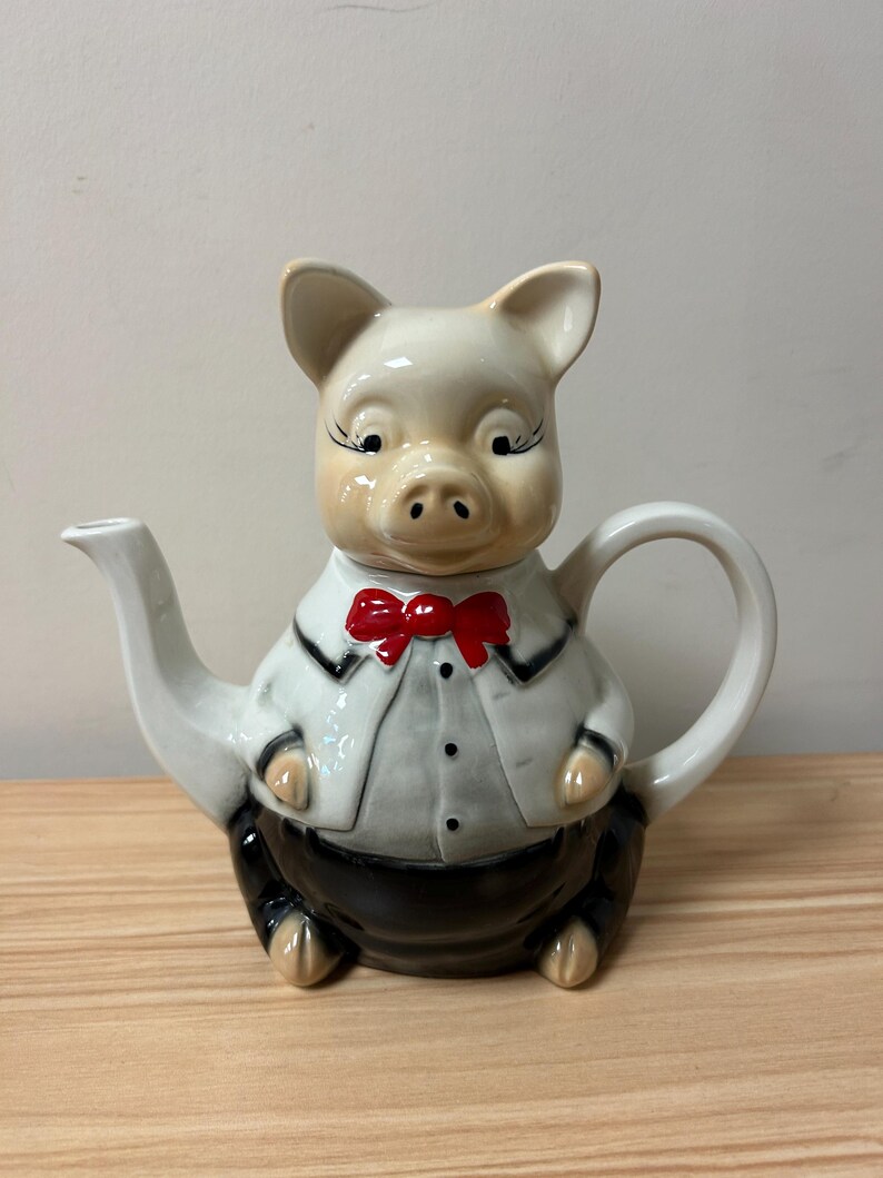 Vintage Tony Wood Master Piggy Teapot - Etsy