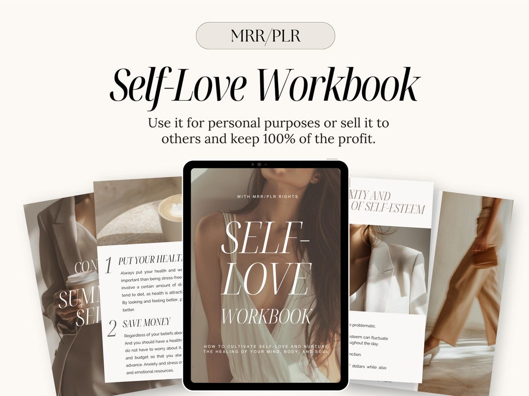 Self-love Workbook: Canva Template With MRR/PLR Rights - Etsy