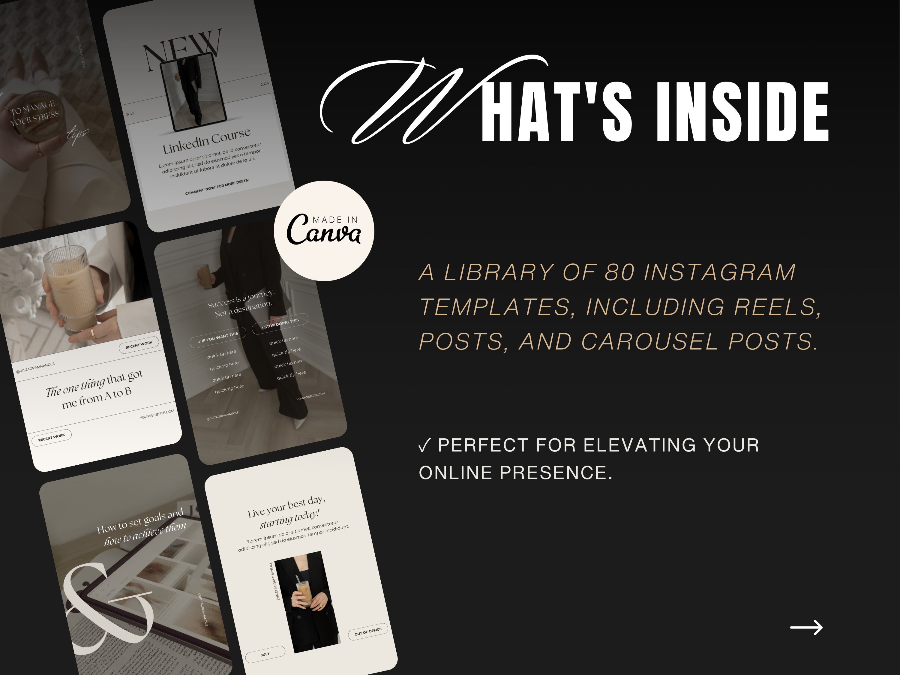 Instagram Post & Reel Templates, Social Media Templates for Business ...