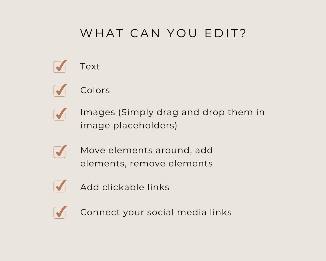 Link in Bio Template, Instagram Bio, Link in Bio Canva, Minimal Link in Bio Canva Template, Link ...