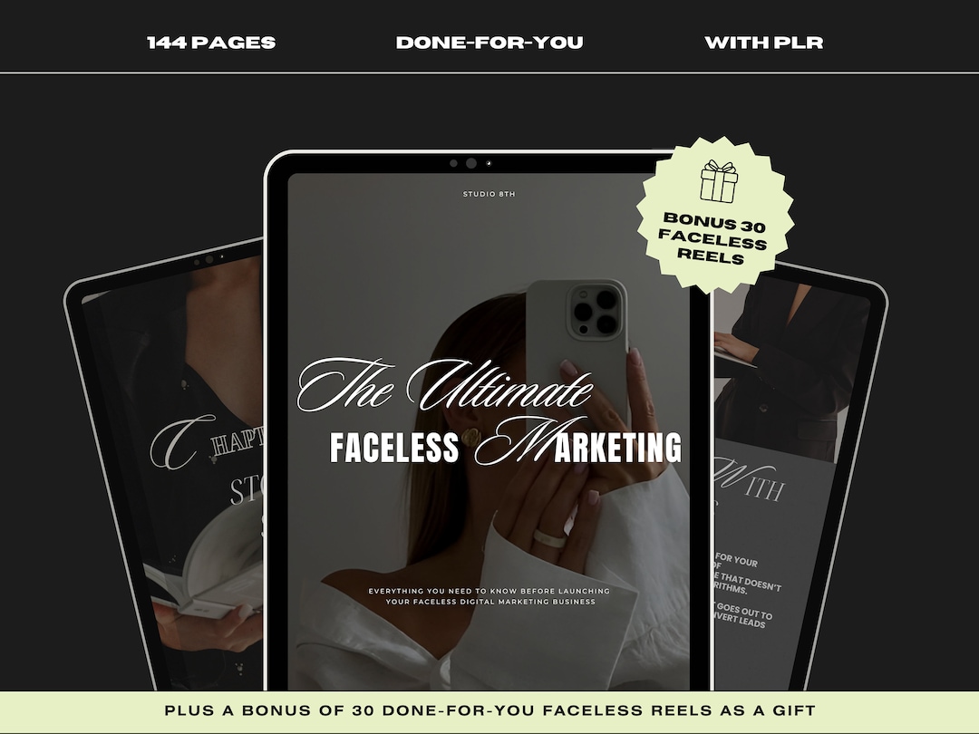NEW Faceless Marketing Guide, Build Wealth With Faceless Digital ...