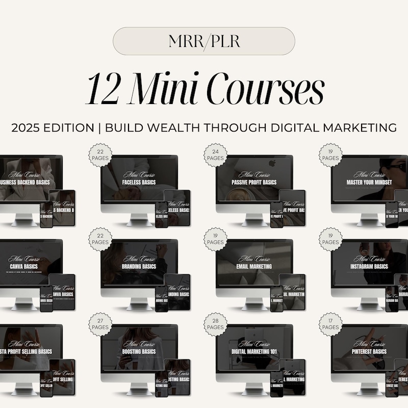 Mini Courses Resell - Etsy