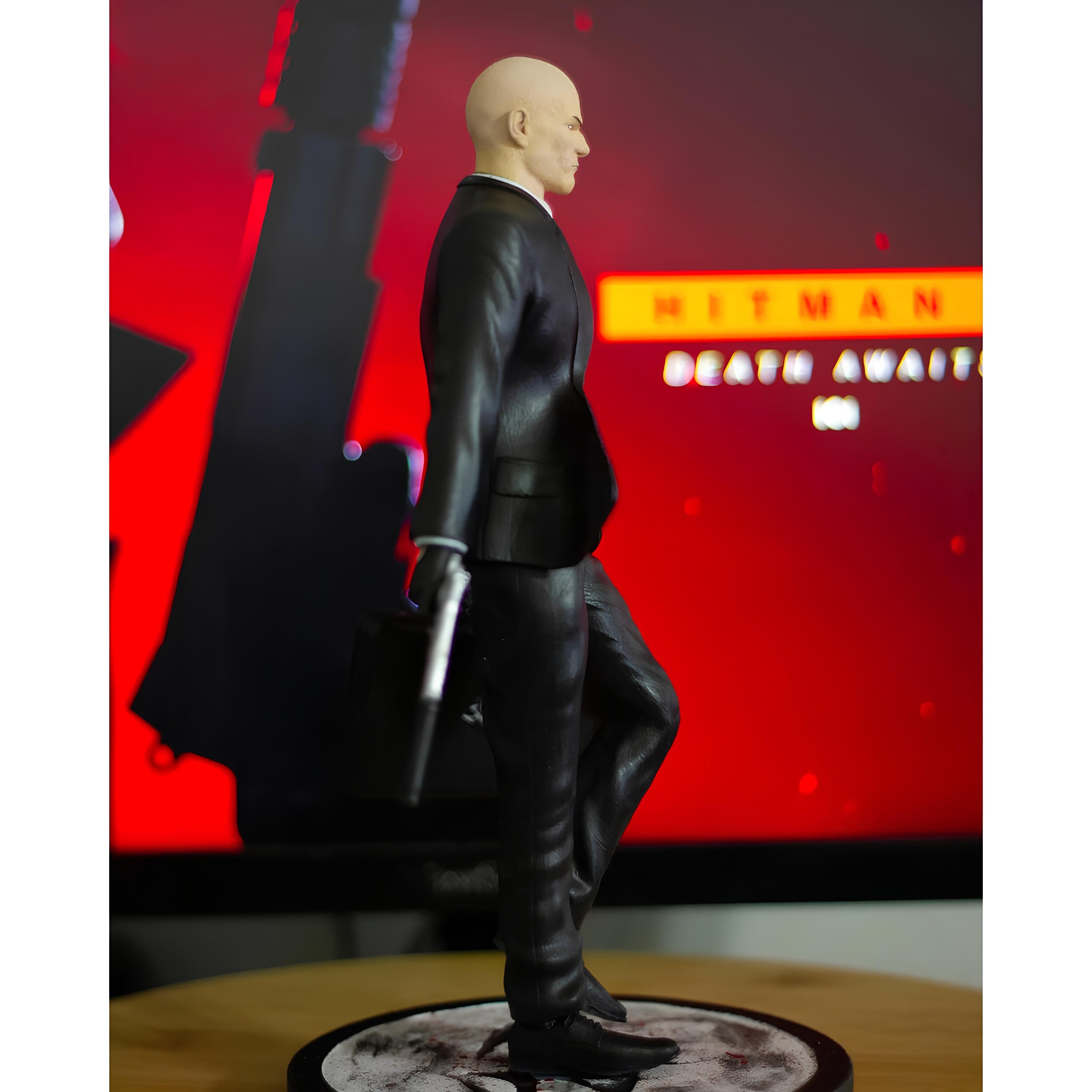 9,84inch AGENT 47 From HITMAN Resin Figurines Handmade Figures - Etsy