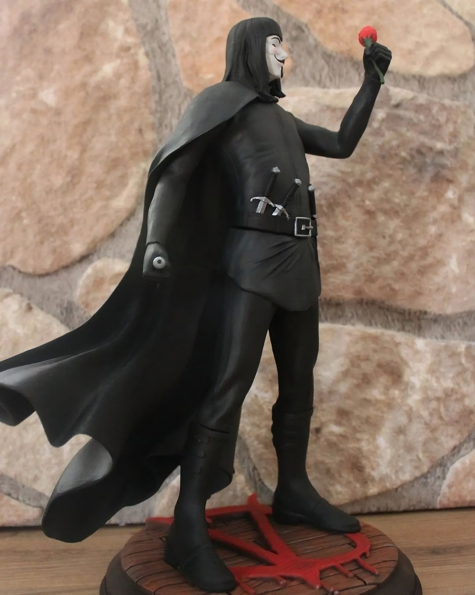 V for Vendetta Figure Realistic Character 30cm 11.81 - Etsy