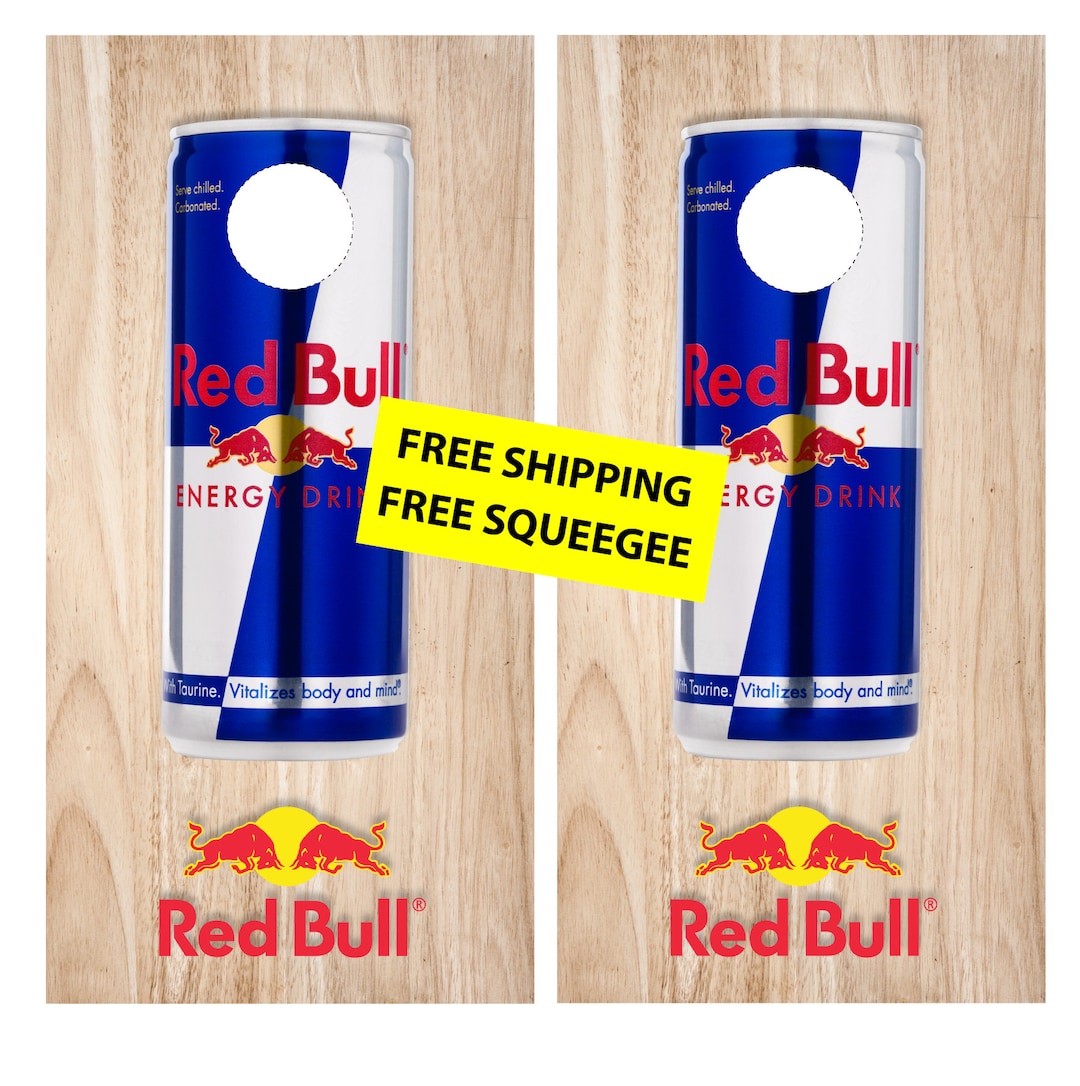 Redbull Energy Drink | Red Bull | Energy Drink | Cornhole Wraps (2pc ...