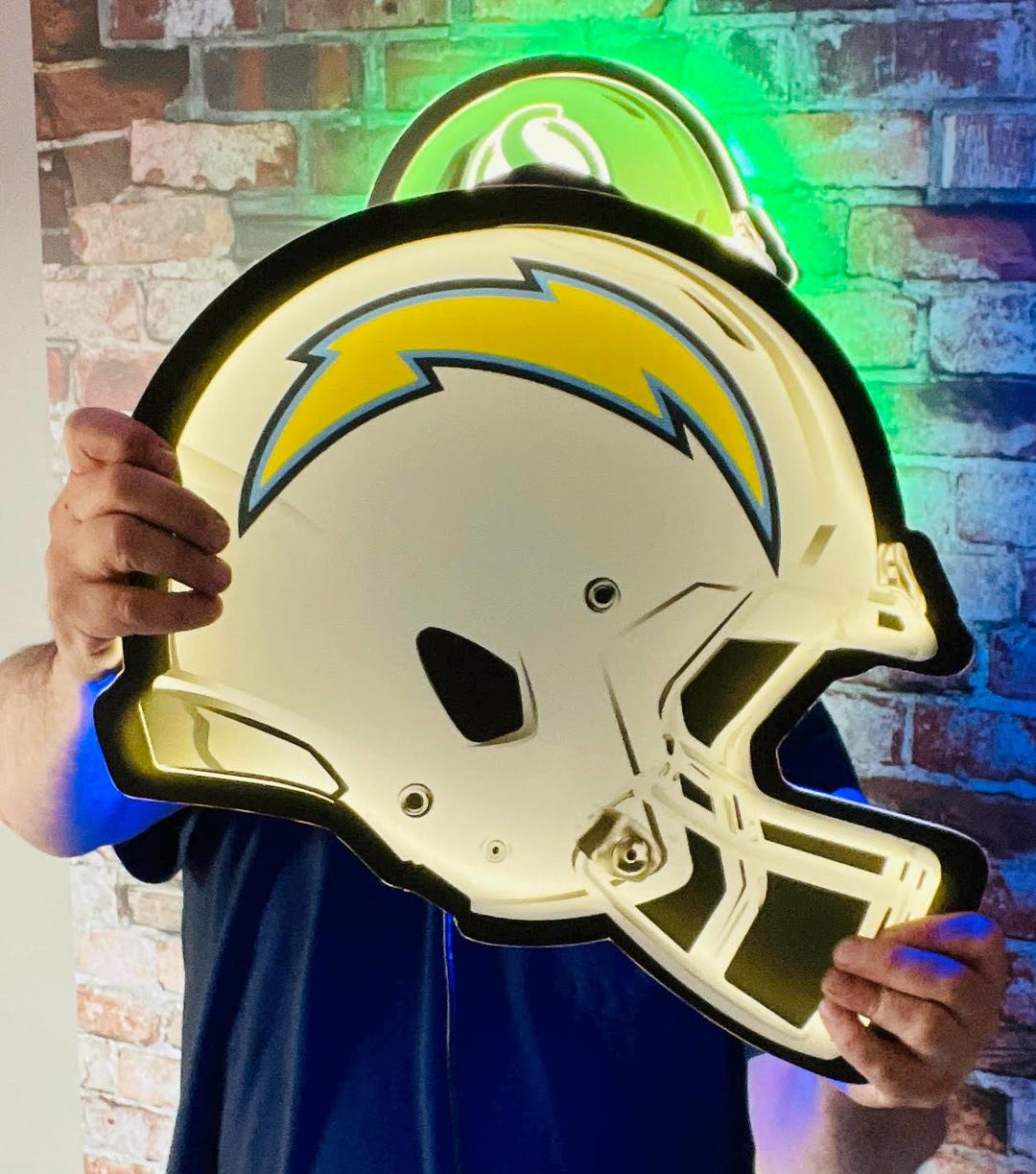 LED Football Helmet Light, Acrylic Light up Sign, Any Team / Custom ...