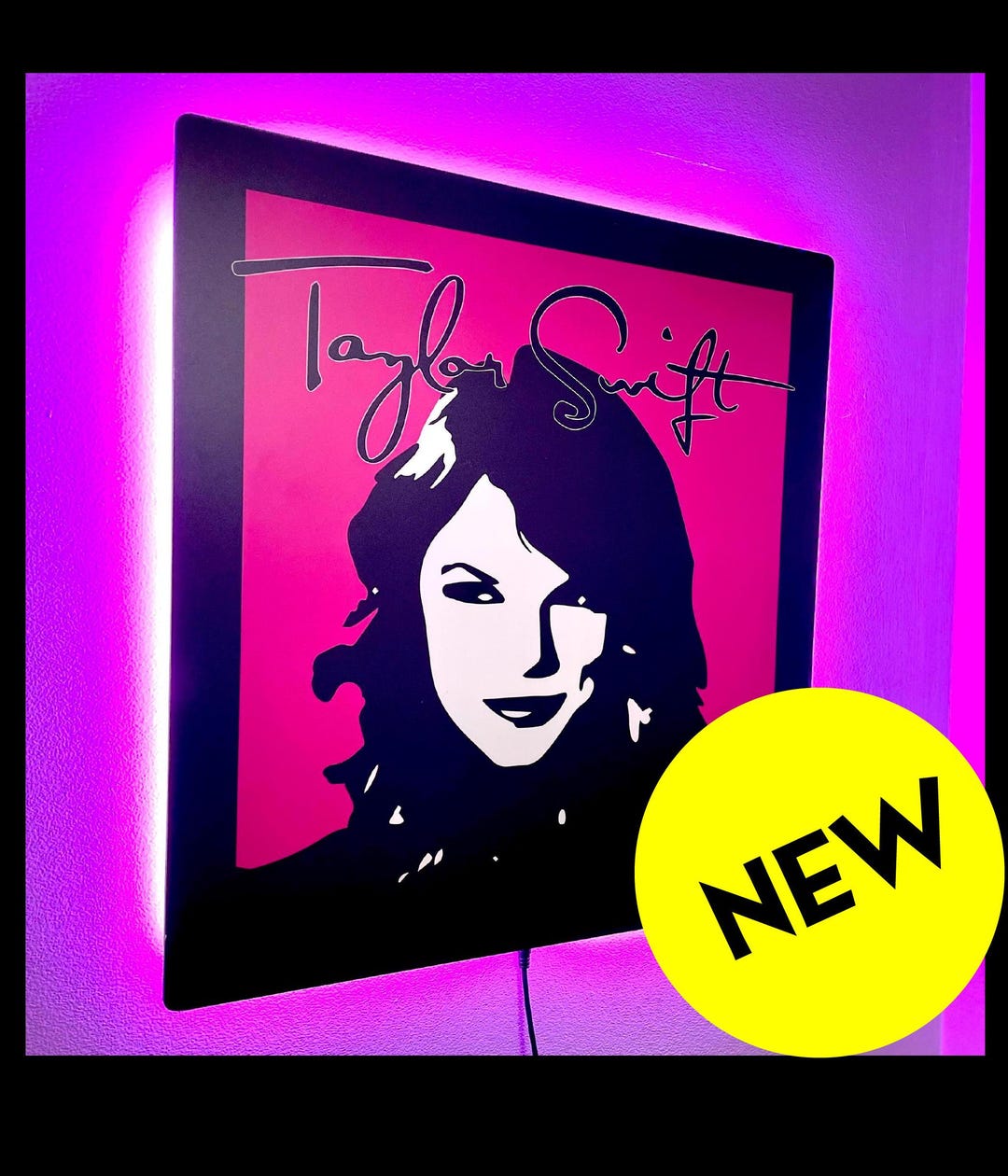 Large Taylor Swift LED Back Lit Wall Sign Aluminum, Taylor Swift Light ...