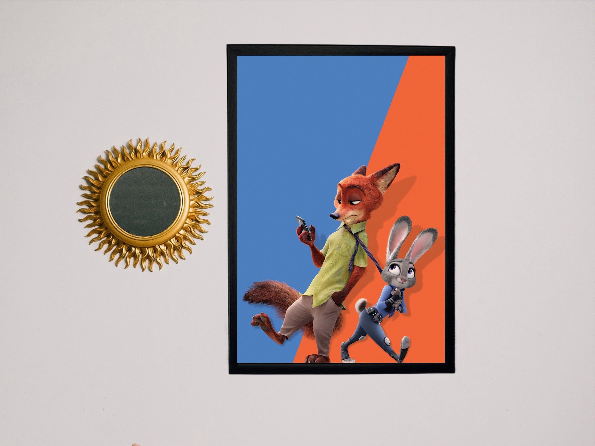 Zootopia Movie Series Print Dorm Room Wall Decor Canvas Multiple Size ...