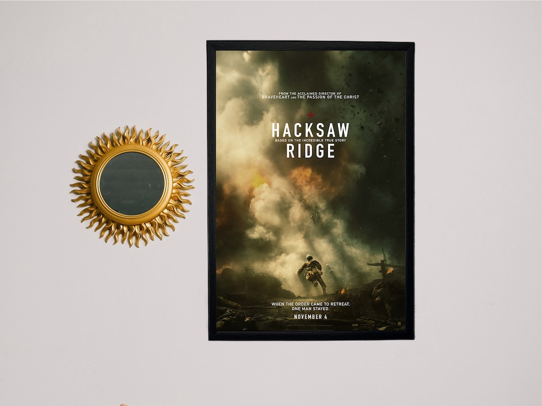 Hacksaw Ridge Movie Series Print Dorm Room Wall Decor Canvas Multiple ...