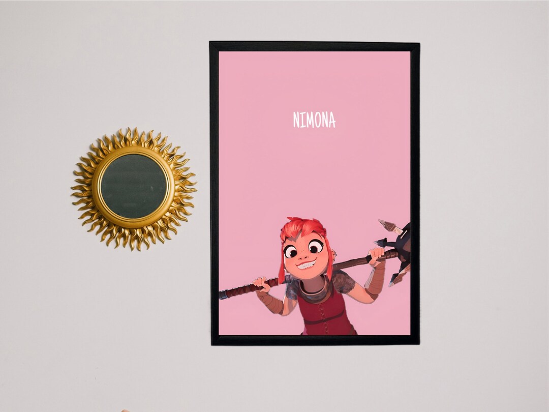Nimona Movie Series Print Dorm Room Wall Decor Canvas Multiple Size ...