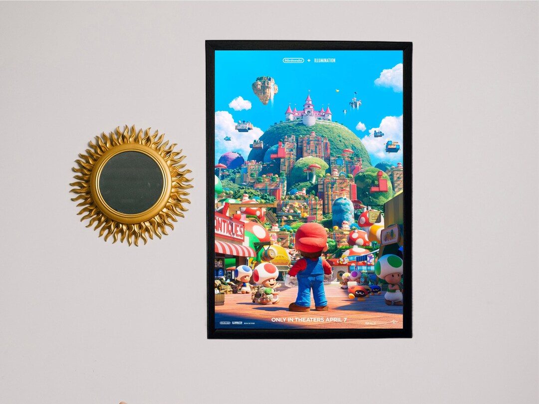 The Super Mario Bros Movie Movie Series Print Dorm Room Wall Decor ...
